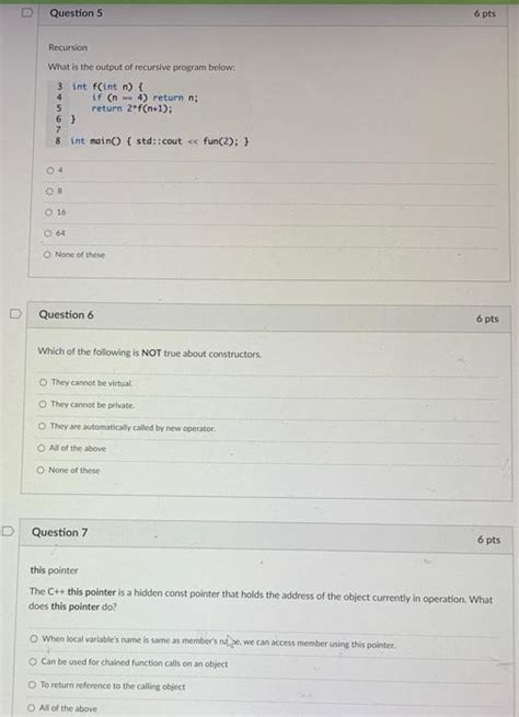 Solved Question 3 6 Pts Exception 1 Include