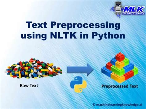 11 Techniques Of Text Preprocessing Using Nltk In Python Mlk Machine Learning Knowledge