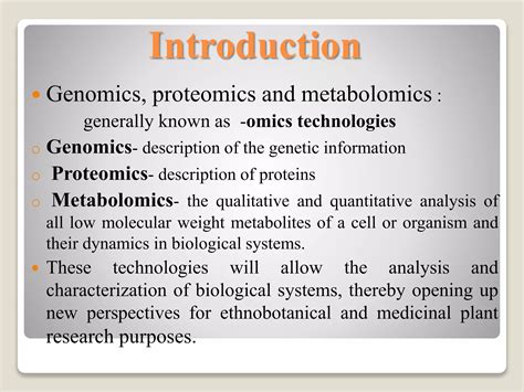Impacts Of Genomics Proteomics And Metabolomics Ppt Pptx
