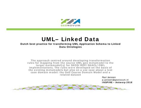 pdf uml linked data inspire ec europa eu · rules for mapping from