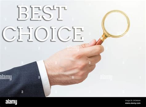 Conceptual Display Best Choice Internet Concept Act Of Picking Or Deciding Between Two Or More