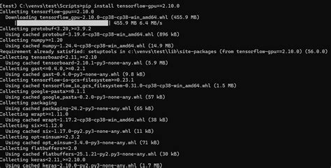 Gpu 기반의 텐서플로우 설치