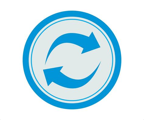 Icon Of Two Arrows In A Circle 31716336 Vector Art At Vecteezy