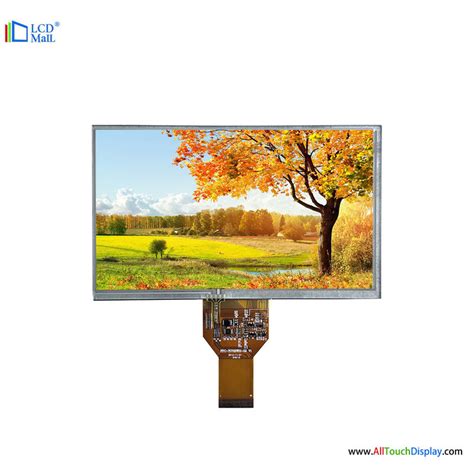 7 Inch TFT LCD 800x480 Resolution 400nits RTP RGB Interface LCD Screen