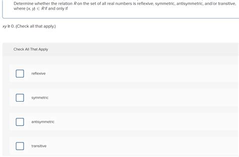Solved Determine Whether The Relation R On The Set Of All
