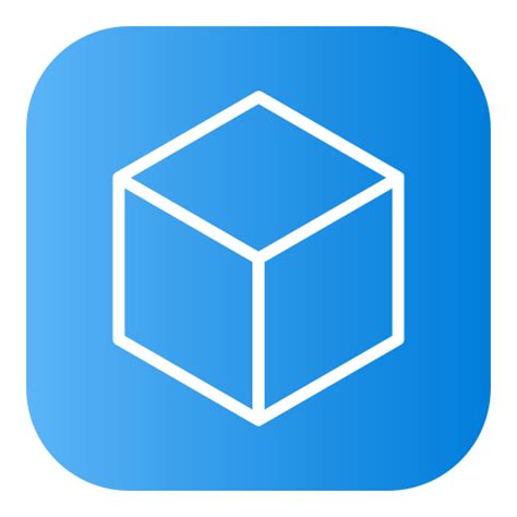 Cube Generic Flat Gradient Icon