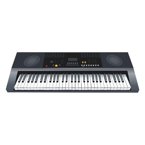 Premium Vector Synthesizer Isolated On White Background Music Keyboard Instrumentsvector