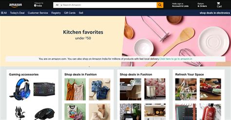 Github Kd72004amazon Clone An Html And Vanilla Css Clone Of The Amazon Homepage Replicating