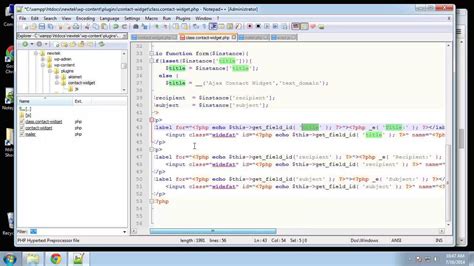 Learn How To Design A Wordpress Contact Widget Using Php And Mysql Part 3 Business