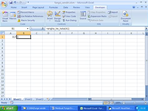 Belajar Vb Excel Membuat Fungsi Sendiri Dengan Vba Excel