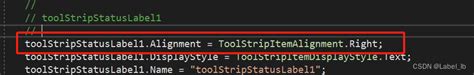 C Winform Statusstrip Csdn