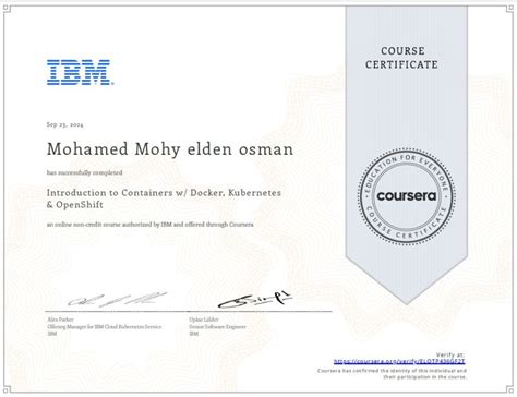 Container Kubernetes Docker Openshift Mohamed Ehab