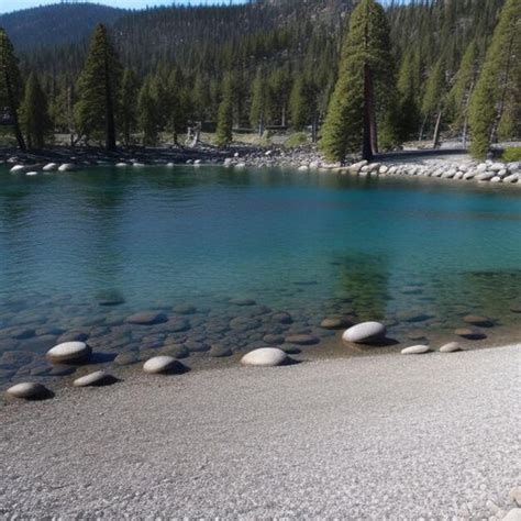 Premium Photo Beautiful Panorama On The Beach Of Secret Cove Lake Tahoe