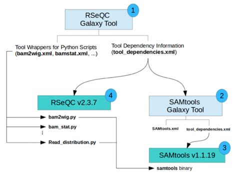 The Dependency Install Tree For An Example Galaxy Tool Rseqc Download Scientific Diagram