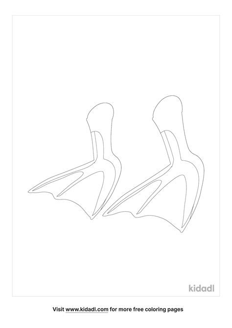 Duck Feet Template