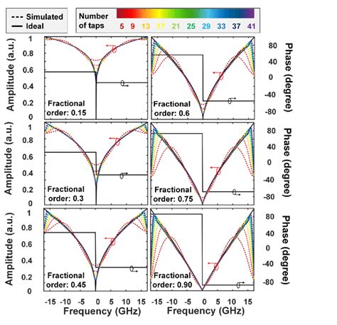 Simulated Transfer Function Of Different Fractional Differentiation