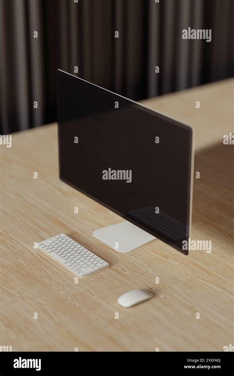 A Modern Desktop Computer Displays A Vibrant Artificial Intelligence Concept On Its Screen