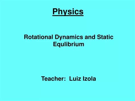 PPT Physics PowerPoint Presentation Free Download ID