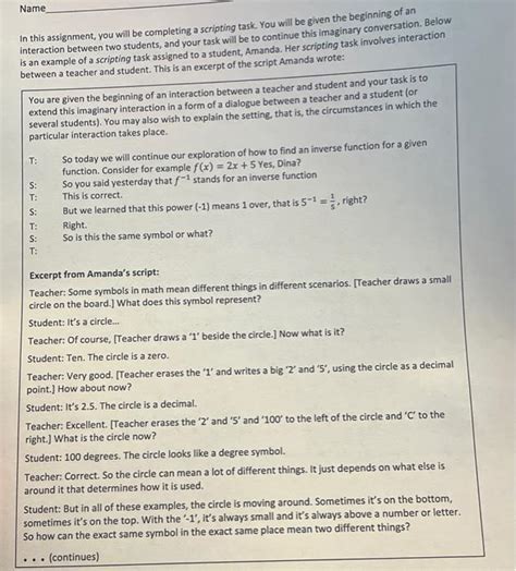 Solved Name In This Assignment You Will Be Completing A