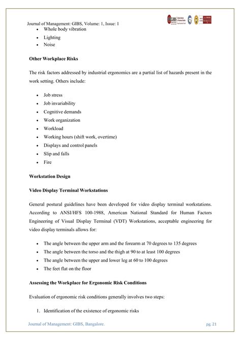 Ppt Evaluation Of Ergonomic Interventions Effect On Workplace Productivity Gibs Powerpoint