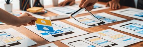 Creative Front End Developer Brainstorming Ui Design Scrutinize Stock