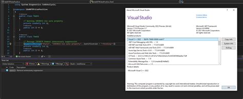 IDE False Positive For IDE Using In Class SuppressMessageAttribute Issue