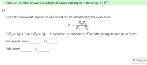 Solved Round All Number Answers To 2 ﻿decimal Places And