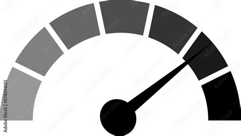 Speedometer Gauge Meter Icons Scale Level Of Performance Speed Indicator Infographic Of Risk