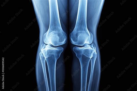 The Tibia And Femur Bones Form The Knee Joint With Hyaline Cartilage