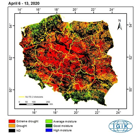 Satellite Based System For Drought Monitoring Instytut Geodezji I Kartografii