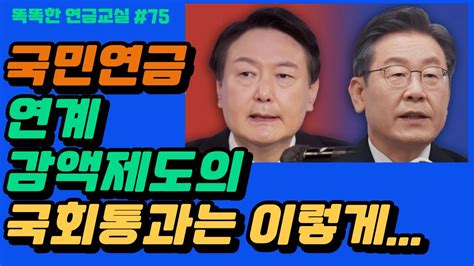 기초연금의 국민연금 연계 감액제도 국회 통과는 이렇게 추진됩니다 지금까지의 추진 경과 설명 Youtube