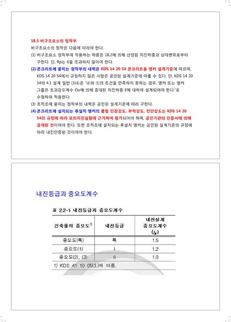 비구조요소의 내진설계대한전기학회 발표자료