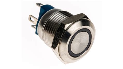 12v Momentary Push Button Switch New 19mm Max Current 16a Metal Push