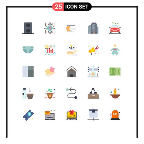 Set Of 25 Modern Ui Icons Symbols Signs For Road Danger Game Car Building Editable Vector Design