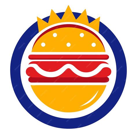 Burger King Logo Design Concept Vector Art And Illustration Premium