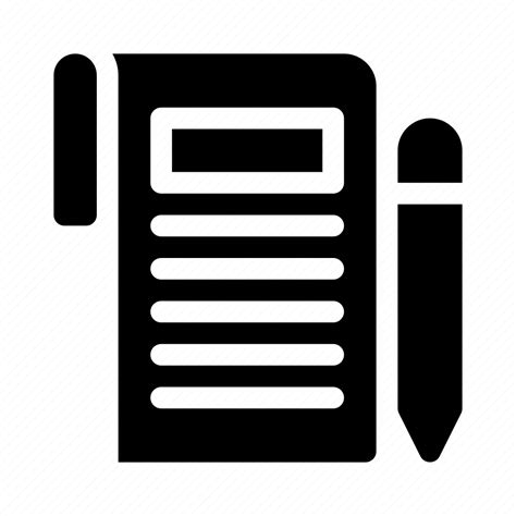 Notes Notepad Writing Pen Workbook Icon Download On Iconfinder