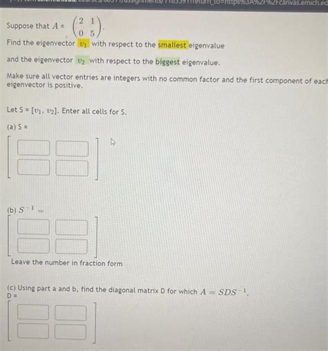 solved suppose that a 2015 find the eigenvector v1 with