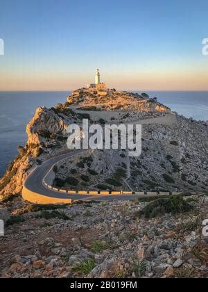 Sunset At The Formentor Cape Lighthouse Balearic Islands Mallorca