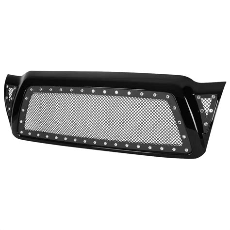 Spec D Tuning Hg Tac05jmss Hj 1 Piece Gloss Black Mesh Grille Free