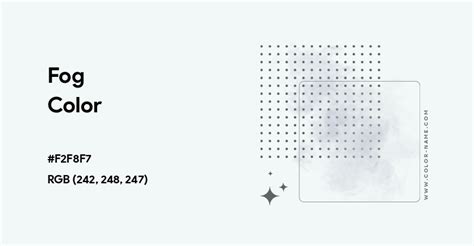 Fog Color Hex Code Is F2f8f7