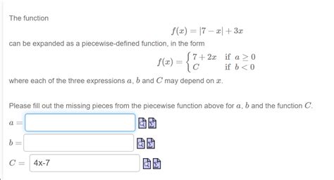 Solved The Function F X 7x 3x Can Be Expanded As A Chegg Com