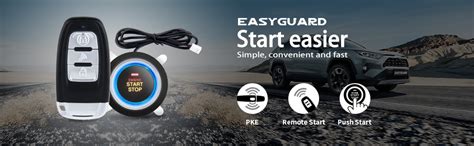 Amazon Com EASYGUARD EC003 Smart Key PKE Passive Keyless Entry Car Alarm System Push Start