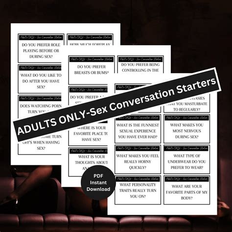 Couples Sex Conversations Starters Adult Game Sex Conversation