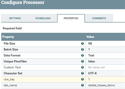 Delete Row Keys Using Deletehbaserow Processor I Cloudera