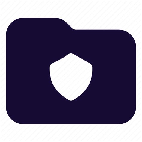 Folder Shield Solid Safe Secure Guard Icon Download On Iconfinder