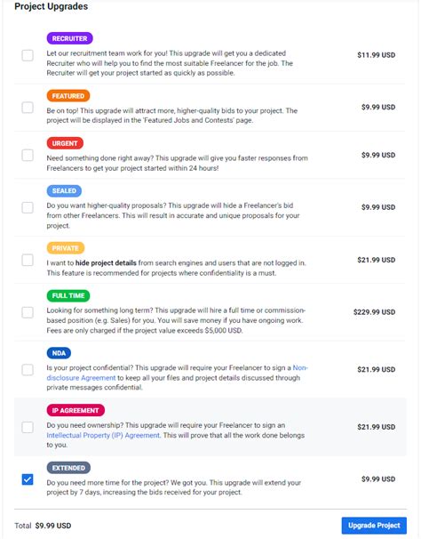 Extended Project Upgrade Project Freelancer Support