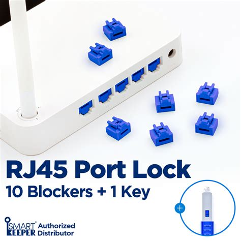 Rj45 Port Lock 10lan Blocker 10 Key 1 Smartkeeper Essential