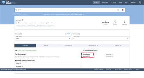 Conan Io Center Bug Web Ui Doesn T Show Complete Reference Issue Conan Io Conan