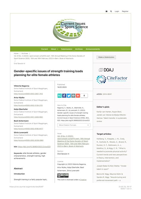 Pdf Gender Specific Issues Of Strength Training Loads Planning For