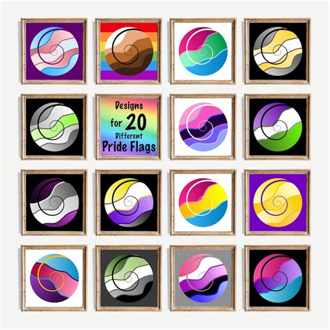 Pride Flags Wall Art Lgbtq Community Prints Digital Download Etsy